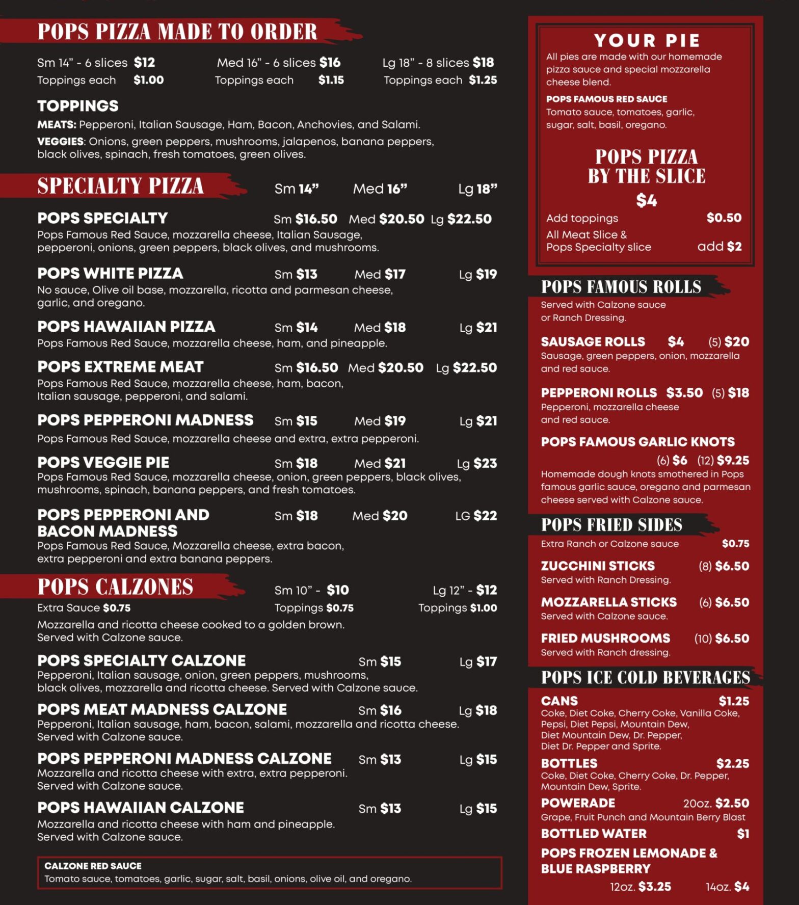 POPS PIZZA SPOT